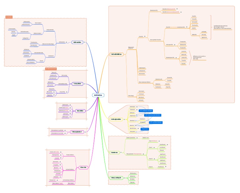 Mind Map - 202350 - 13128 | PDF | Penicillin | Pharmacy