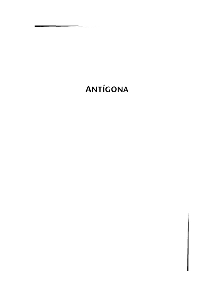 SÓFOCLES - Antígona | PDF