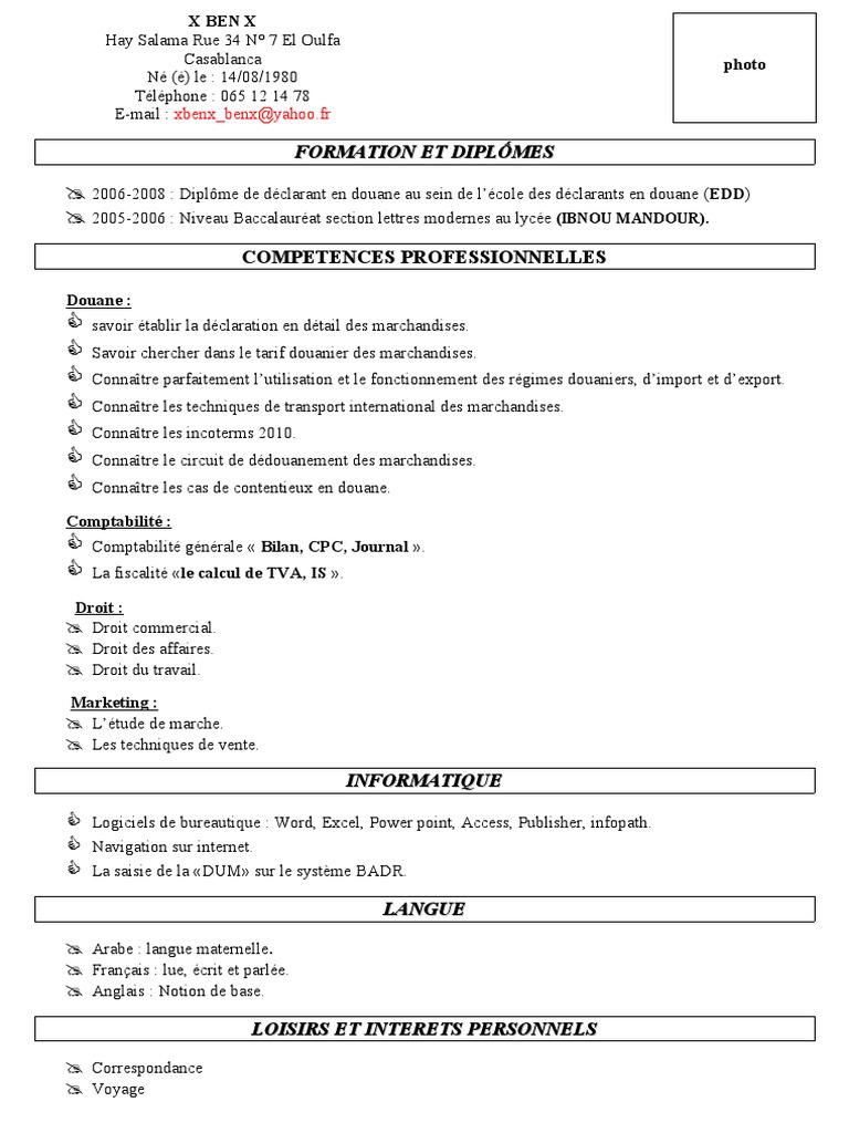 modele cv | PDF