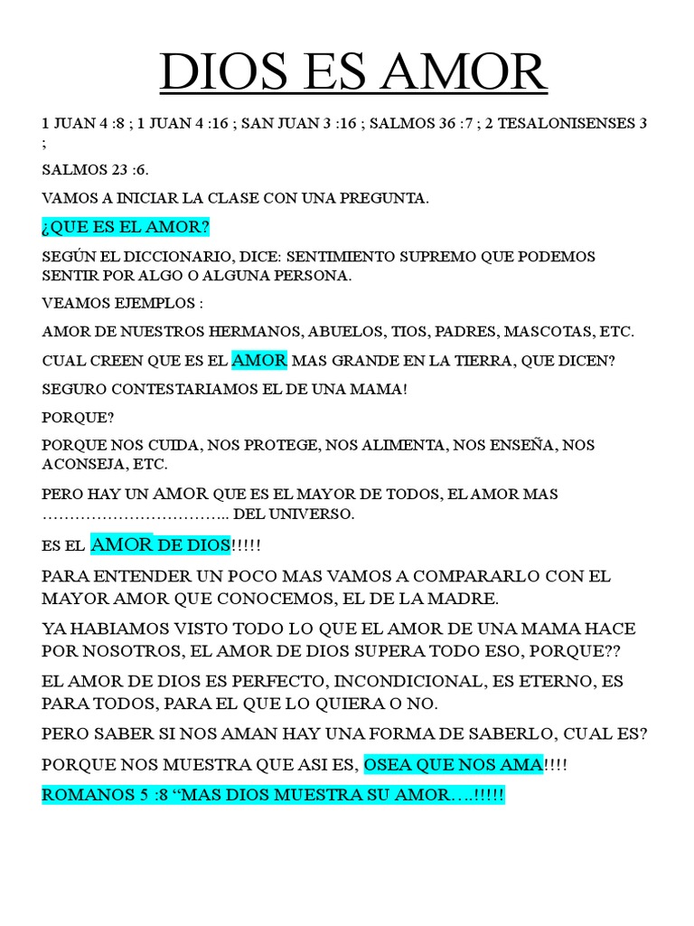 Dios Es Amor | PDF