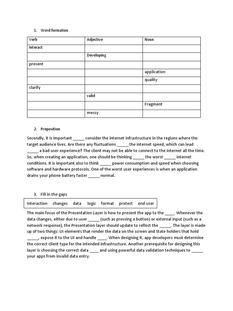 Mobile App Structure Excercise | PDF | Mobile App | Application Software Mobile App Structure Excercise | PDF | Mobile App | Application Software