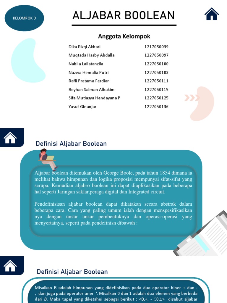 Aljabar Boolean | PDF