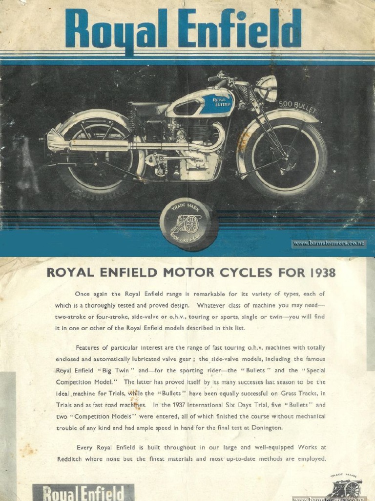 Royal Enfield 1938 | PDF