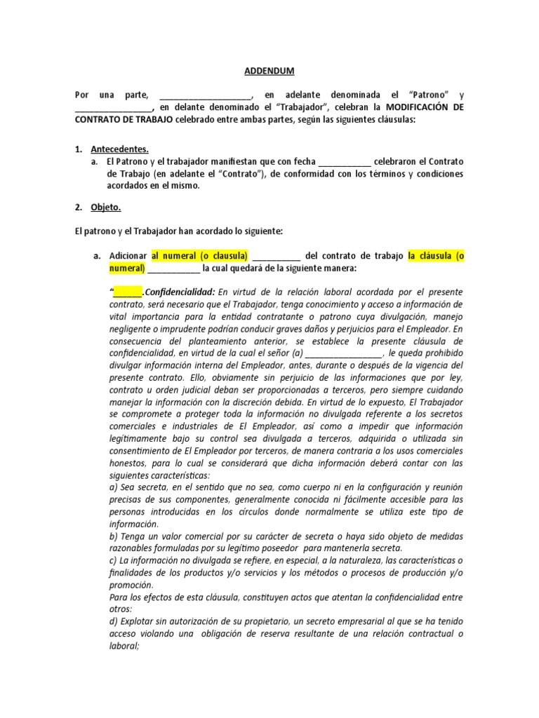 Addendum Laboral | PDF | Daños y perjuicios | Justicia