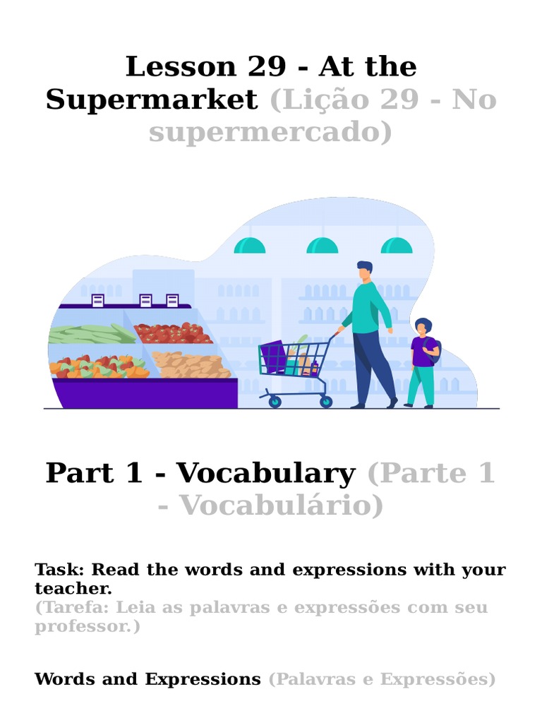 Lesson 29 - at The Supermarket | PDF