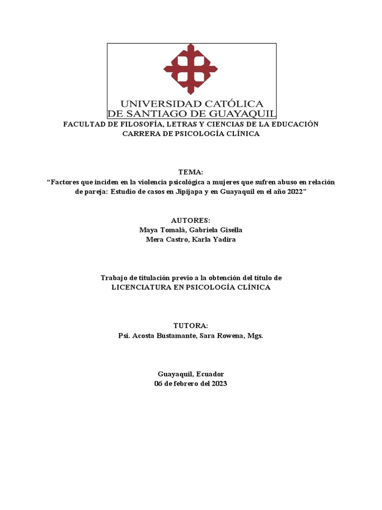 Gabriela - Maya Karla - Mera PDF | PDF | La violencia contra las ...