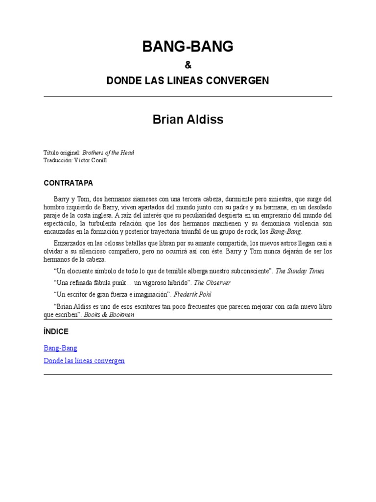 Bang Bang y Donde Las Lineas Convergen | PDF