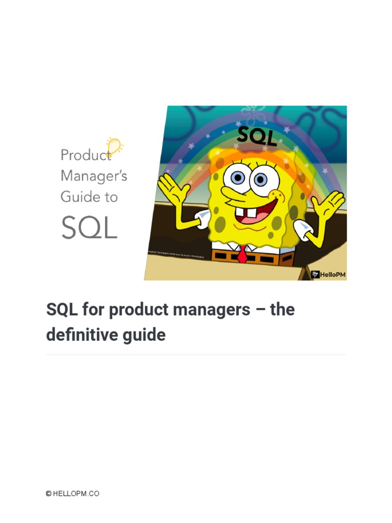 SQL For Product Managers - HelloPM - Co | PDF | Relational Model ...
