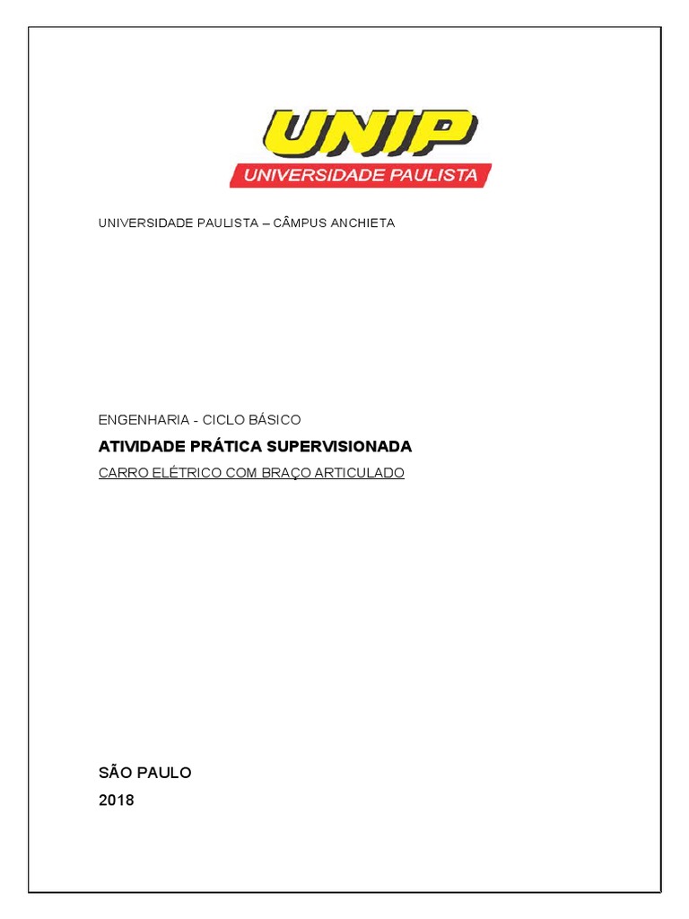 Unip - APS 4 Semestre | PDF | Casa e Jardim | Computadores