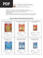 TABELA DE PESO E MEDIDAS CHAPAS E TARUGOS Tecnil | PDF | Dielétrico ...