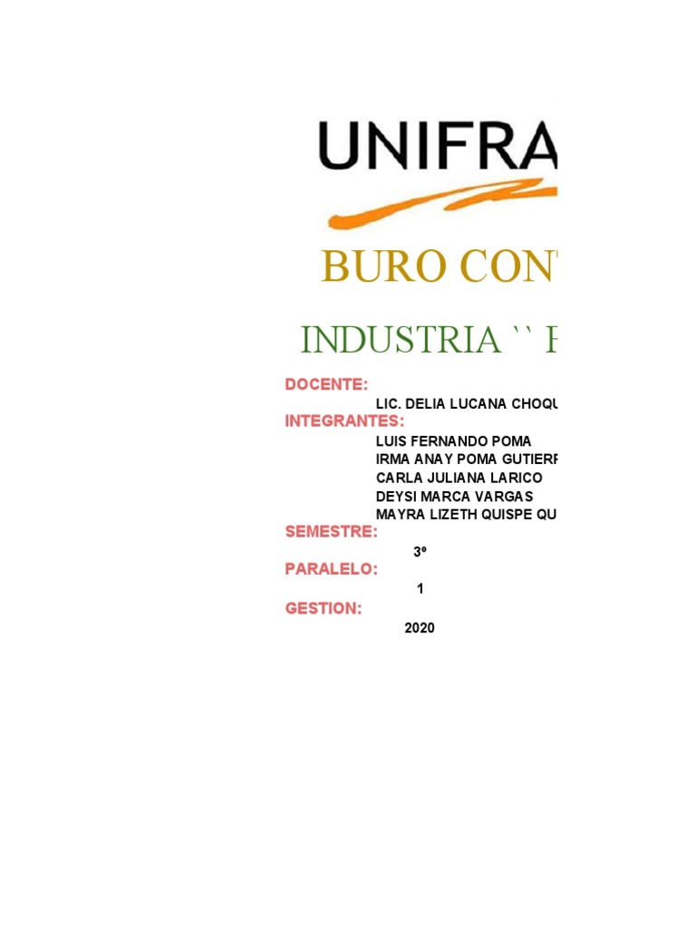 BURO CONTABLE COSTOS Contabilidad 2do Semestre | PDF | Contabilidad | Contabilidad de costos