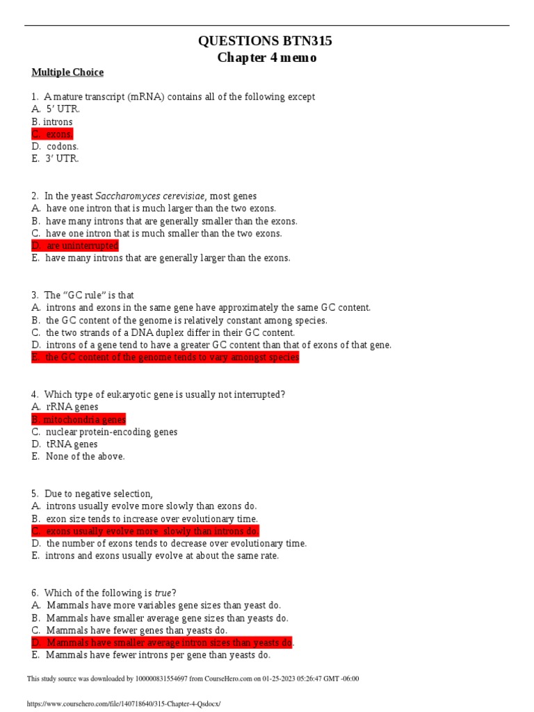 BTN315 Chapter 4 Multiple Choice Questions | PDF | Language Arts ...