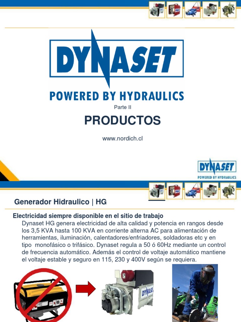 Presentacion Dynaset - Espanol - Rev 2 partII Products | PDF | Tecnología