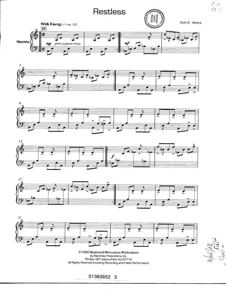 Restless - Rich O' Meara | PDF