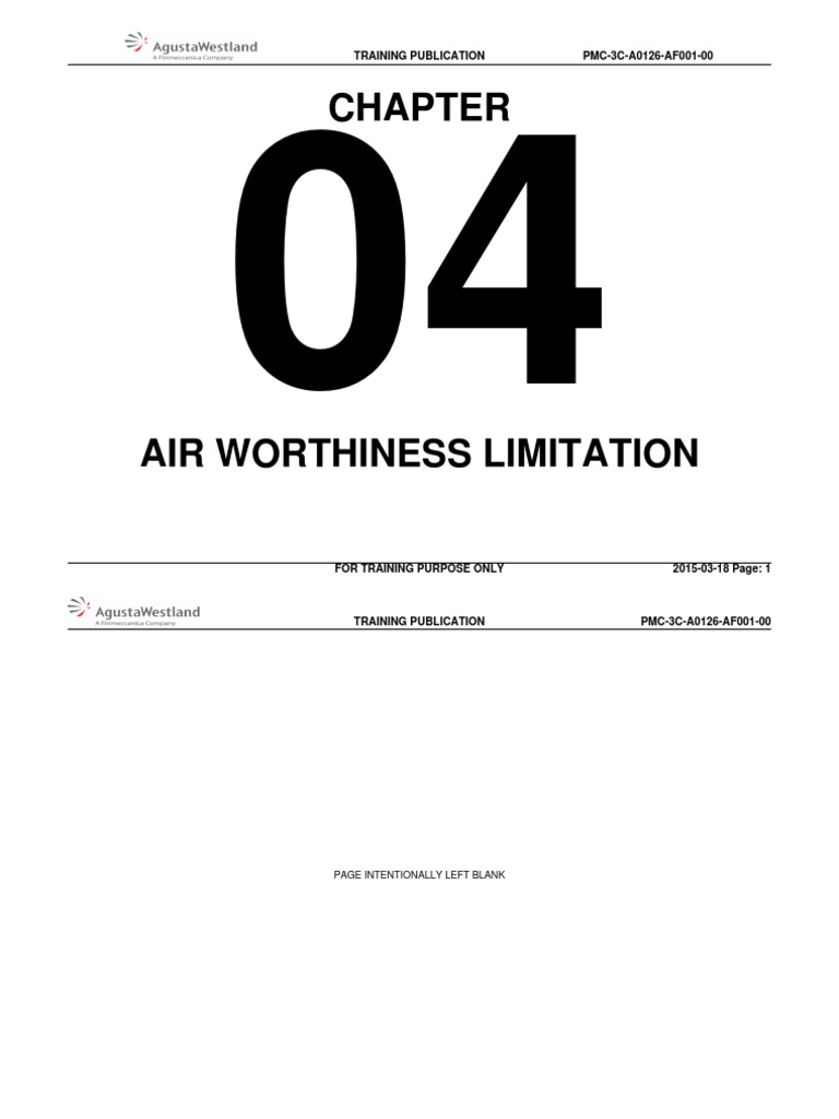 04 - Airworthiness Limitation | PDF | Helicopter | Transport