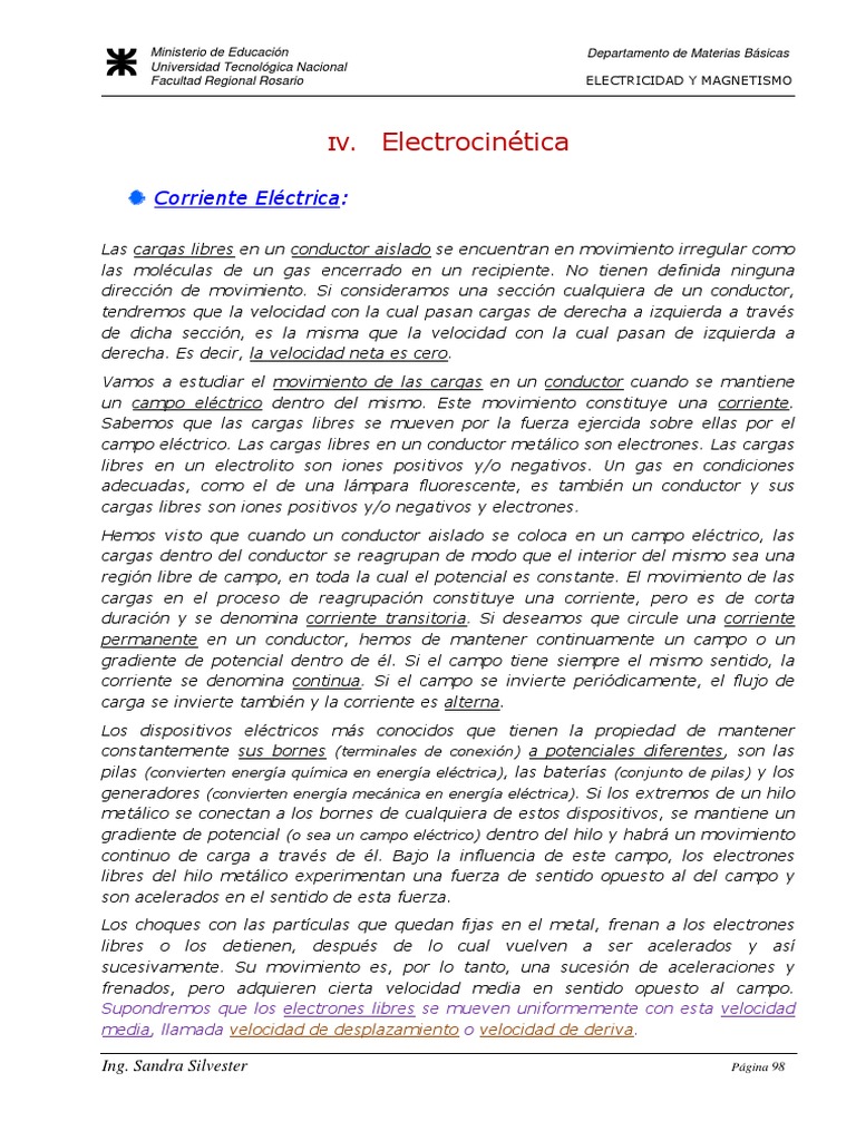 Electrocinética | PDF