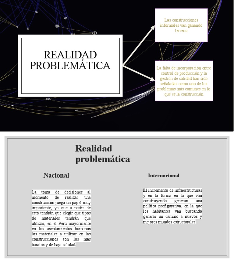 Realidad Problemática | PDF
