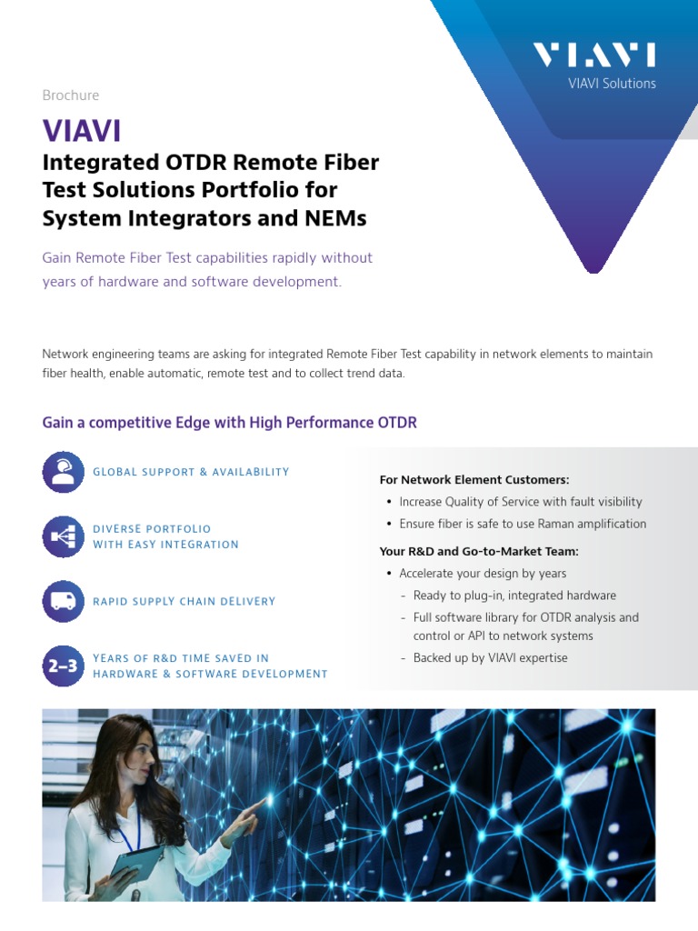 Integrated OTDR Remote Fiber Test Solutions Portfolio For System ...
