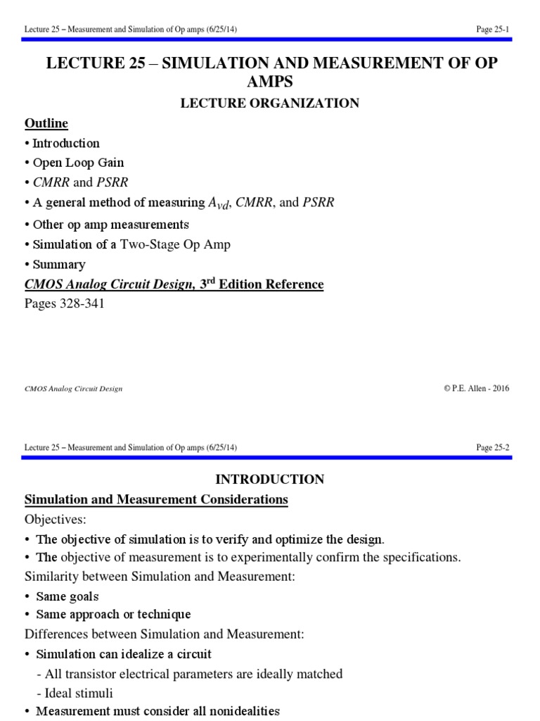 Lecture25 130418 | PDF | Operational Amplifier | Amplifier