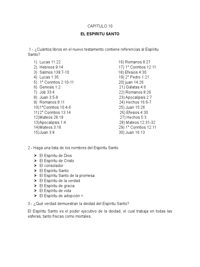 El Espíritu Santo en la Teología Cristiana | PDF | espíritu Santo | Jesús