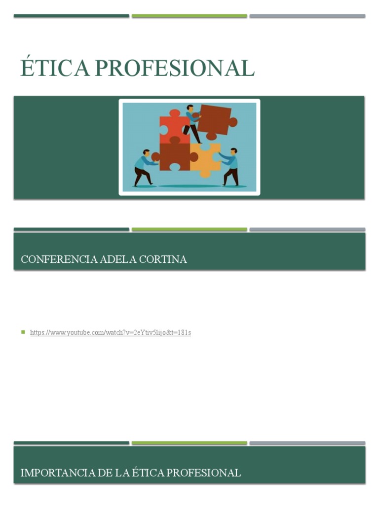 Etica Profesional y Deontologia Presentacion | PDF | Moralidad | Etica Aplicada
