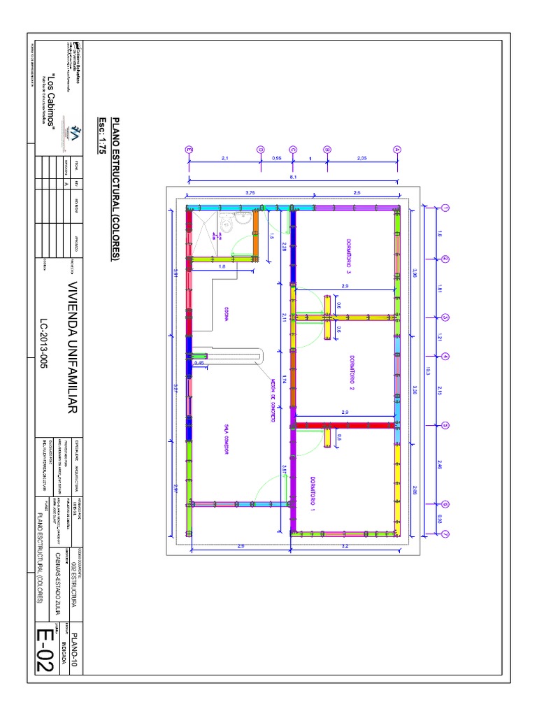 10-Plano Estructural (Colores) | PDF