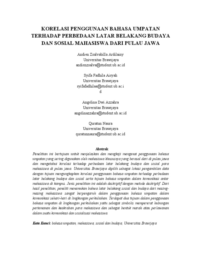 Artikel Bindo Kel.2 (1) - 1 | PDF