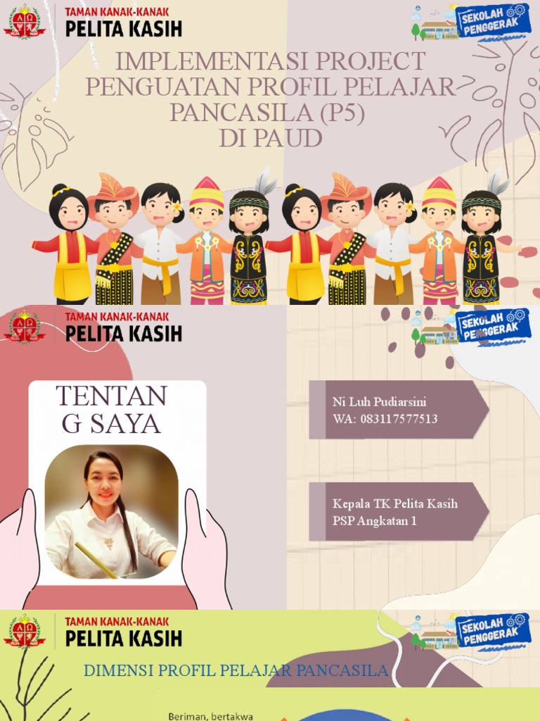 IMPLEMENTASI PROJECT PENGUATAN PROFIL PELAJAR PANCASILA (p5) DI PAUD ...