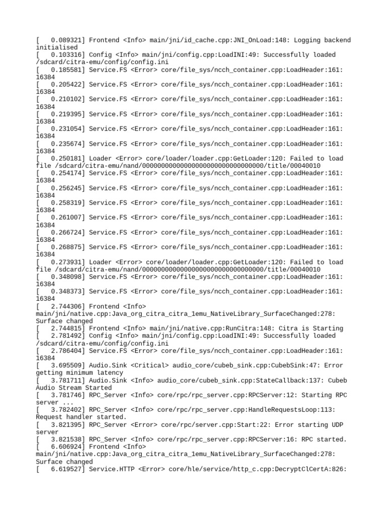Citra Log - Txt.old | PDF