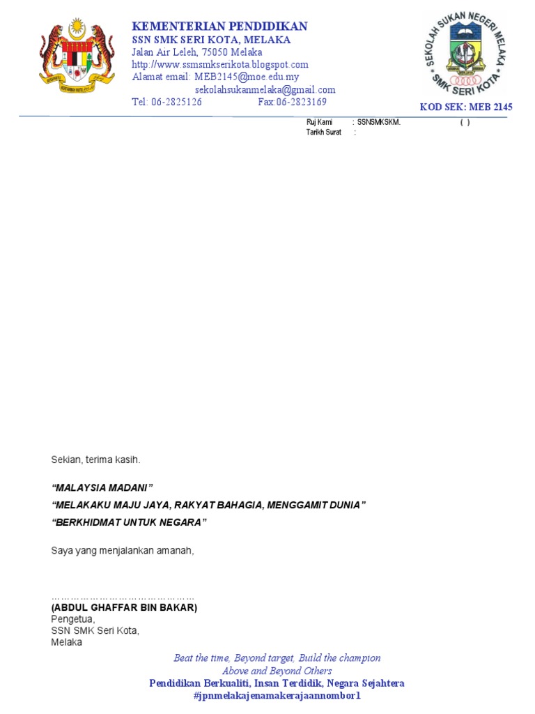 Letter Head Kosong 2 | PDF