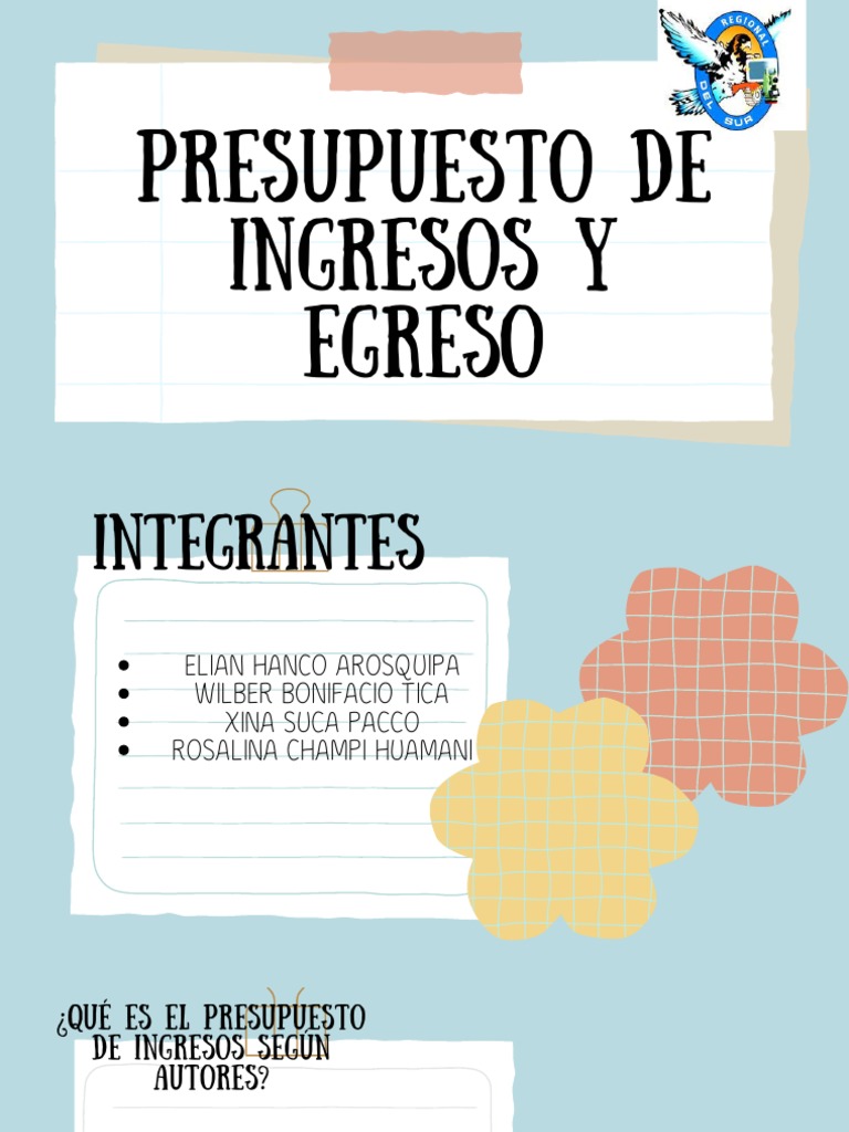 Presupuesto de Ingresos y Egresos | PDF