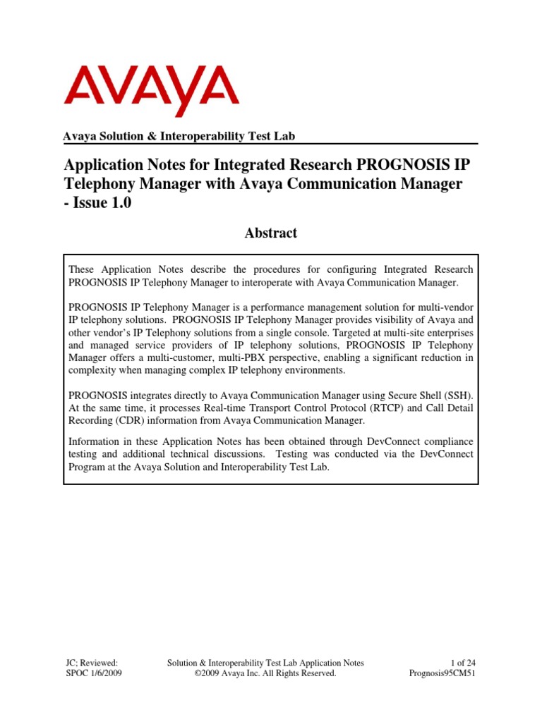 Avaya CM | PDF | Computers | Technology & Engineering