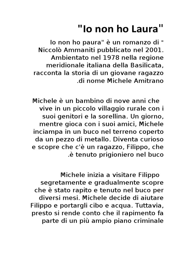 Io Non Ho Paura | PDF