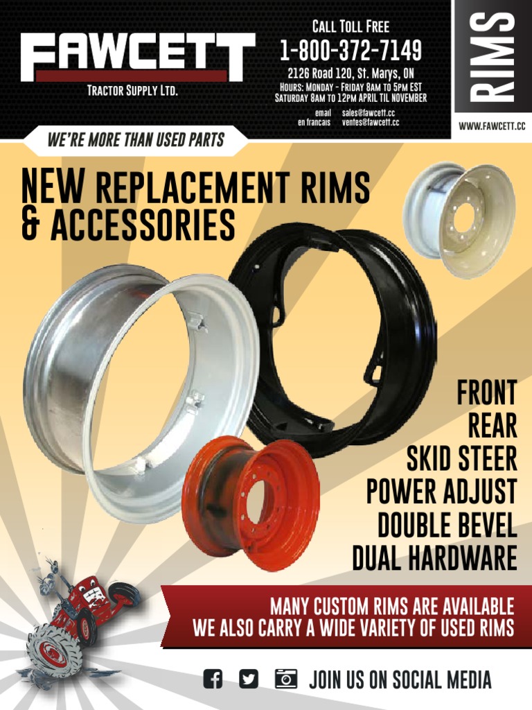 Custom and Used Tractor Rims Available | PDF