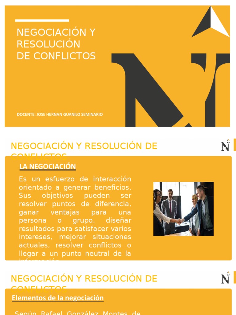 Semana 2 Negoc. y Resoluc. de Conflictos | PDF | Negociación ... Semana 2 Negoc. y Resoluc. de Conflictos | PDF | Negociación ...