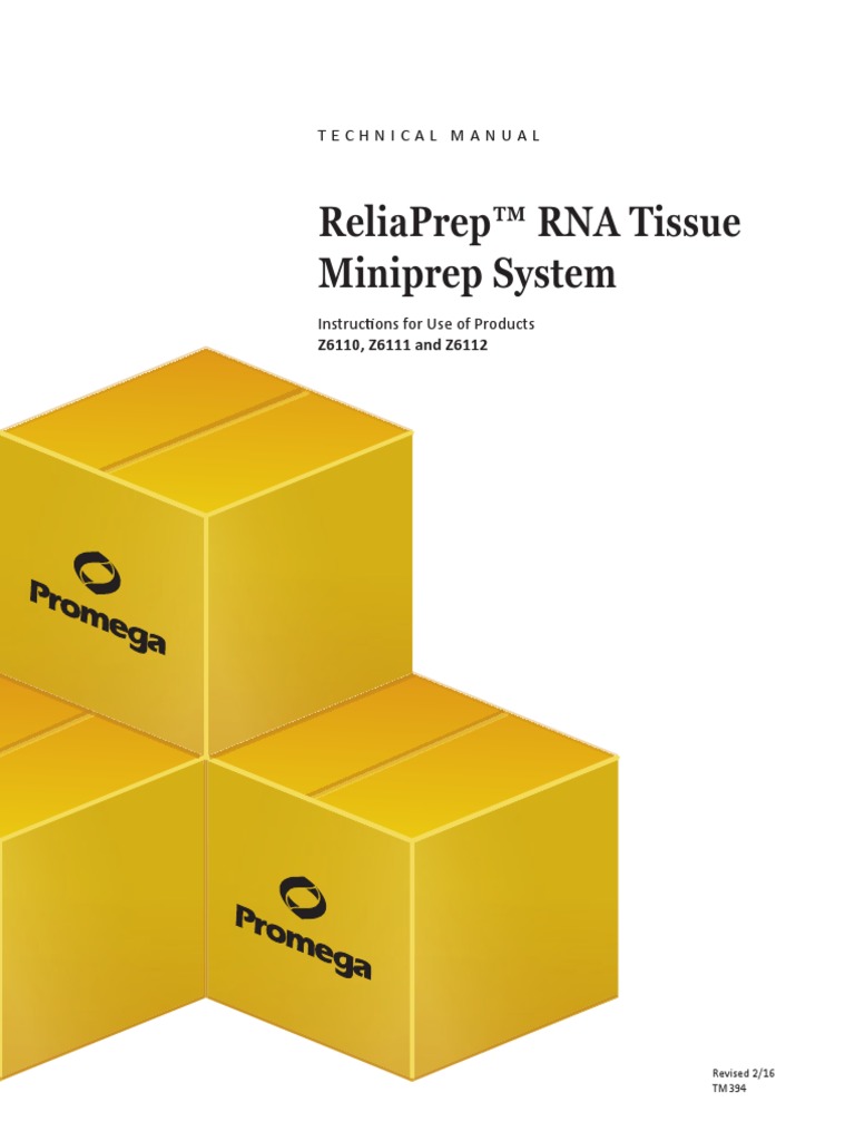 ReliaPrep RNA Tissue Miniprep System TM394 | PDF | Reverse ...