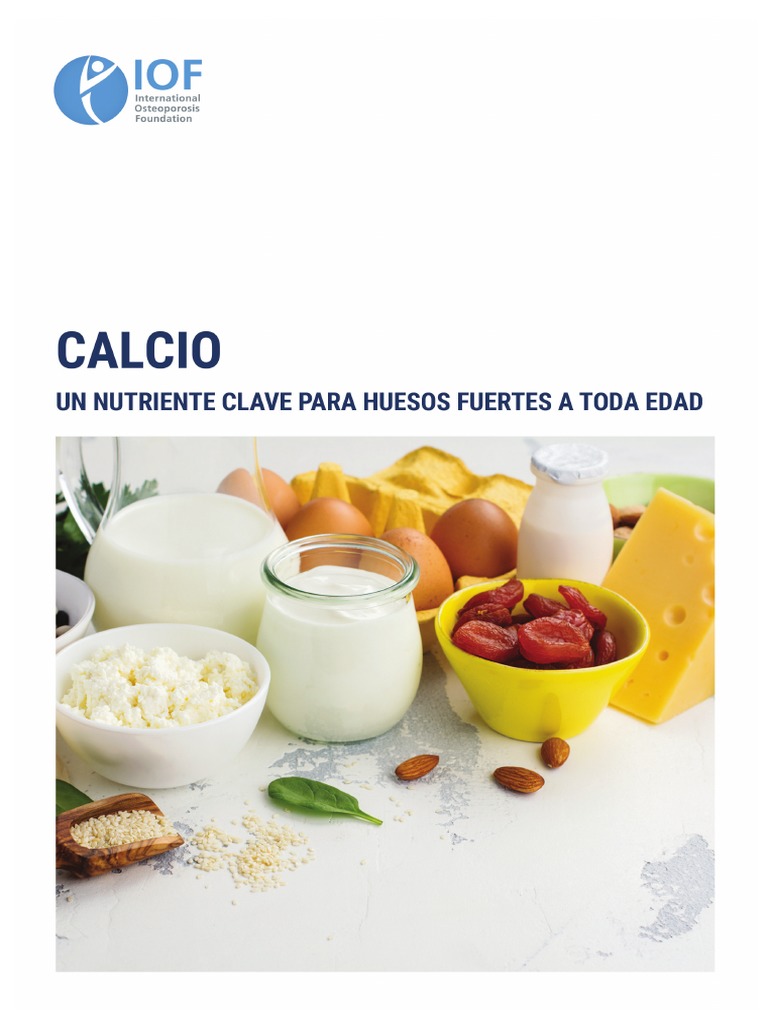 Spanish Calcium-Factsheet | PDF | Calcio | Leche
