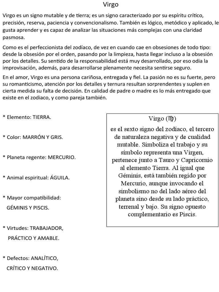 Virgo | PDF