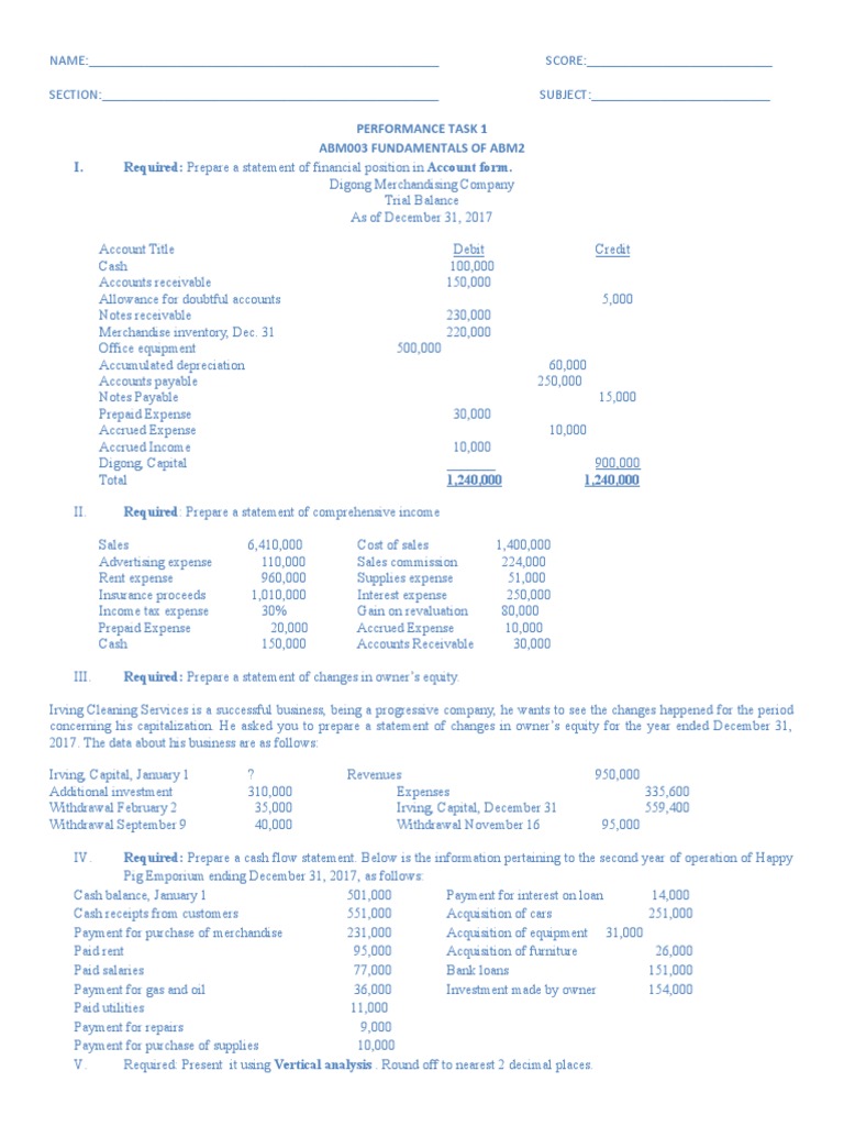 Abm003 PT1 | PDF | Expense | Debits And Credits