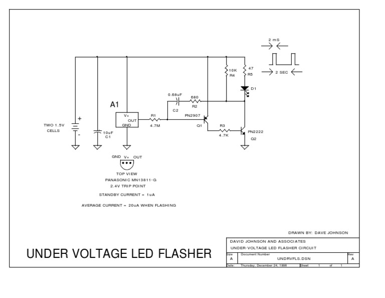 Under Voltage Led Flasher | PDF | Electrical Engineering | Electricity