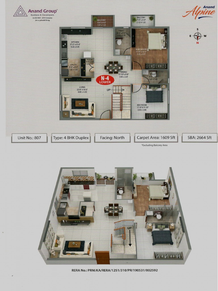 4 BHK - Duplex - 2664 SFT | PDF