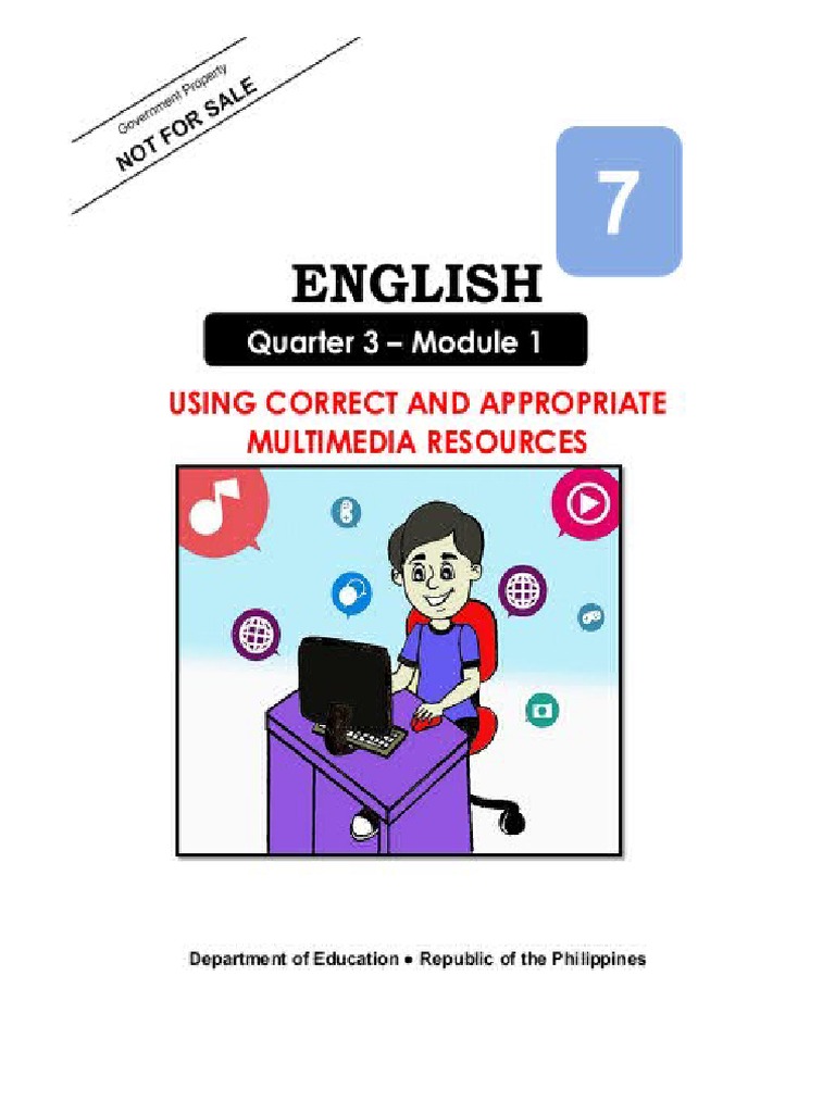 English 7 Quarter 3 Module 1 For Printing | PDF