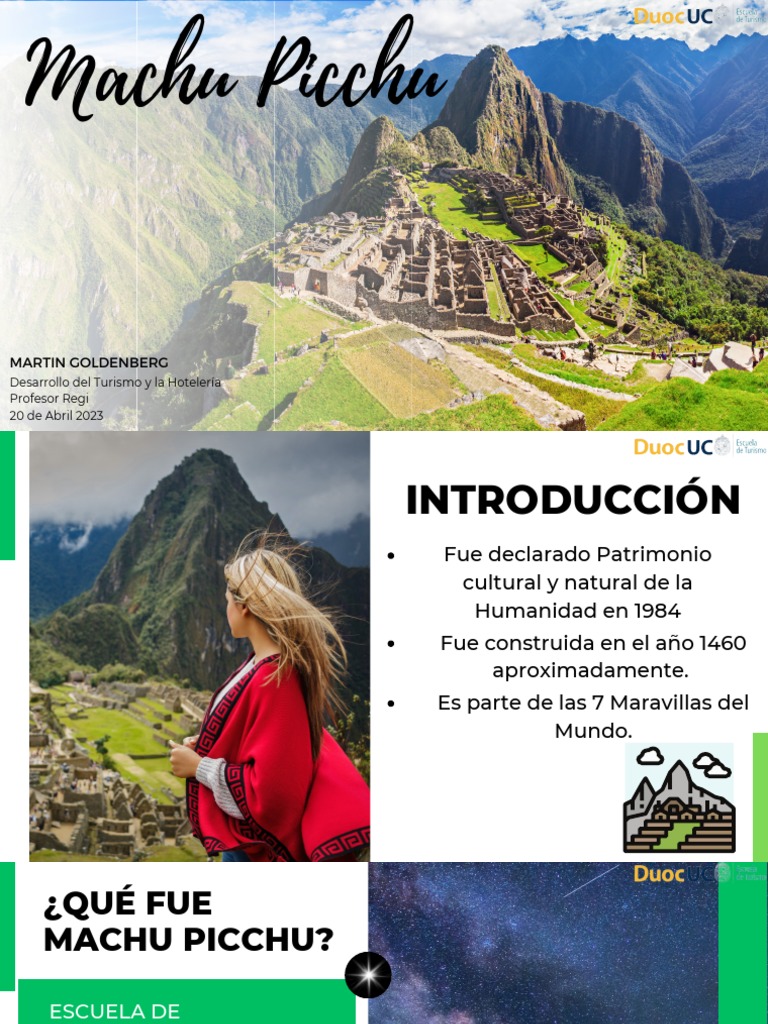 Presentación Machu Picchu | PDF | Machu Picchu | Turismo