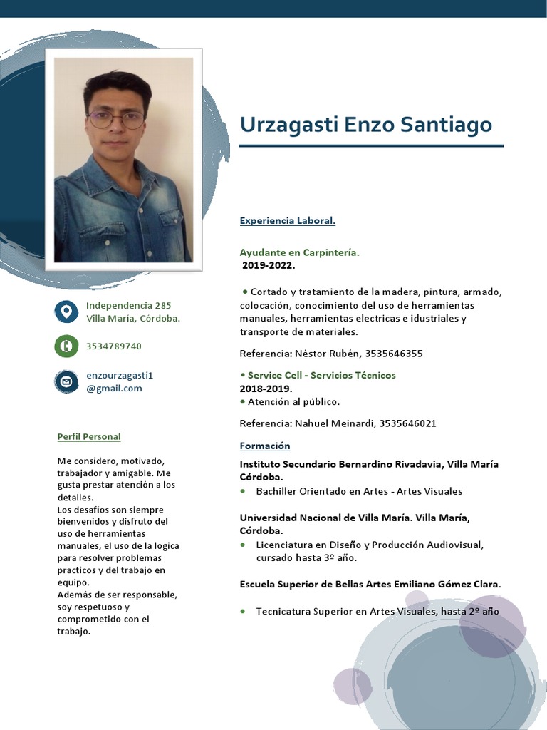 Curriculum-Urzagasti Enzo Santiago. | PDF