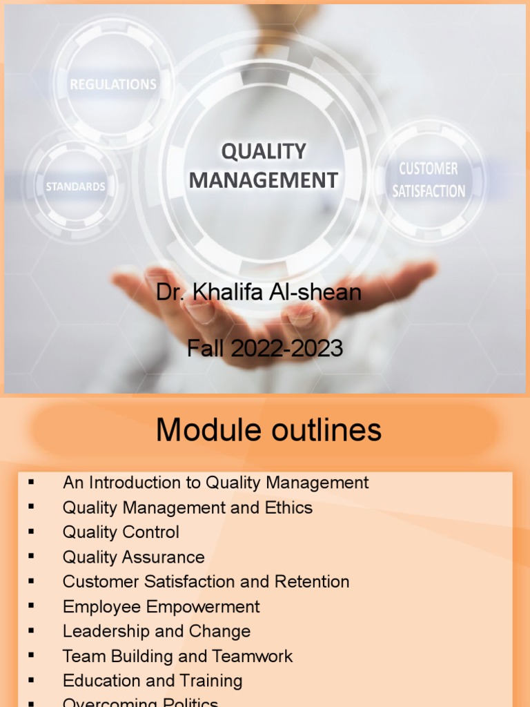 Quality Management Overview and Principles | PDF