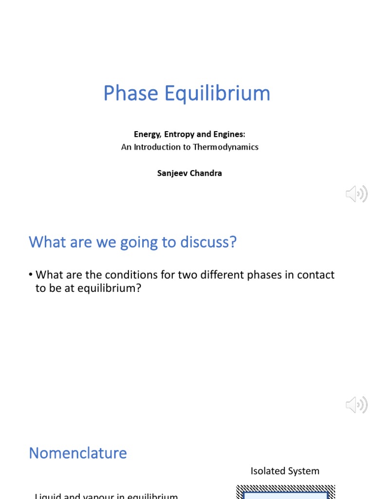 7.3 Phase Equilibrium | PDF
