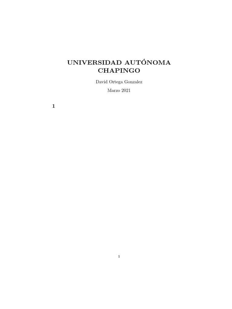 Universidad Aut Noma Chapingo | PDF
