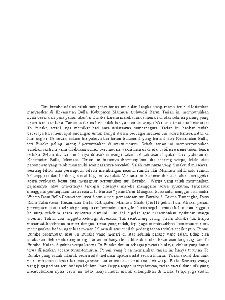 Tari Burake | PDF