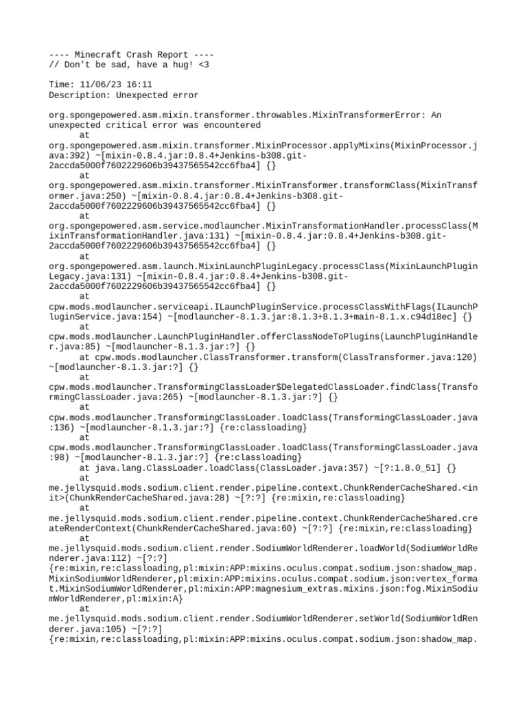 Crash 2023 06 11 - 16.11.45 Client | PDF | Java Virtual Machine | Software Engineering