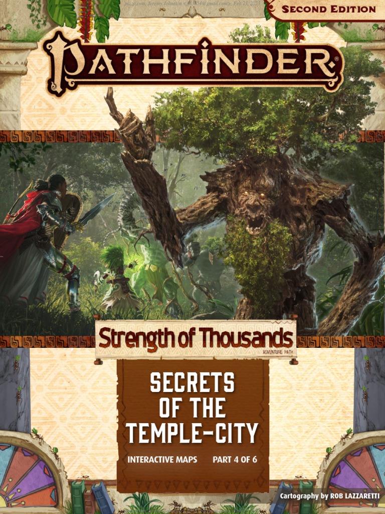 Pathfinder 2e - Strength of Thousands4 - Secrets of The Temple City PZO90172 Interactive Maps | PDF